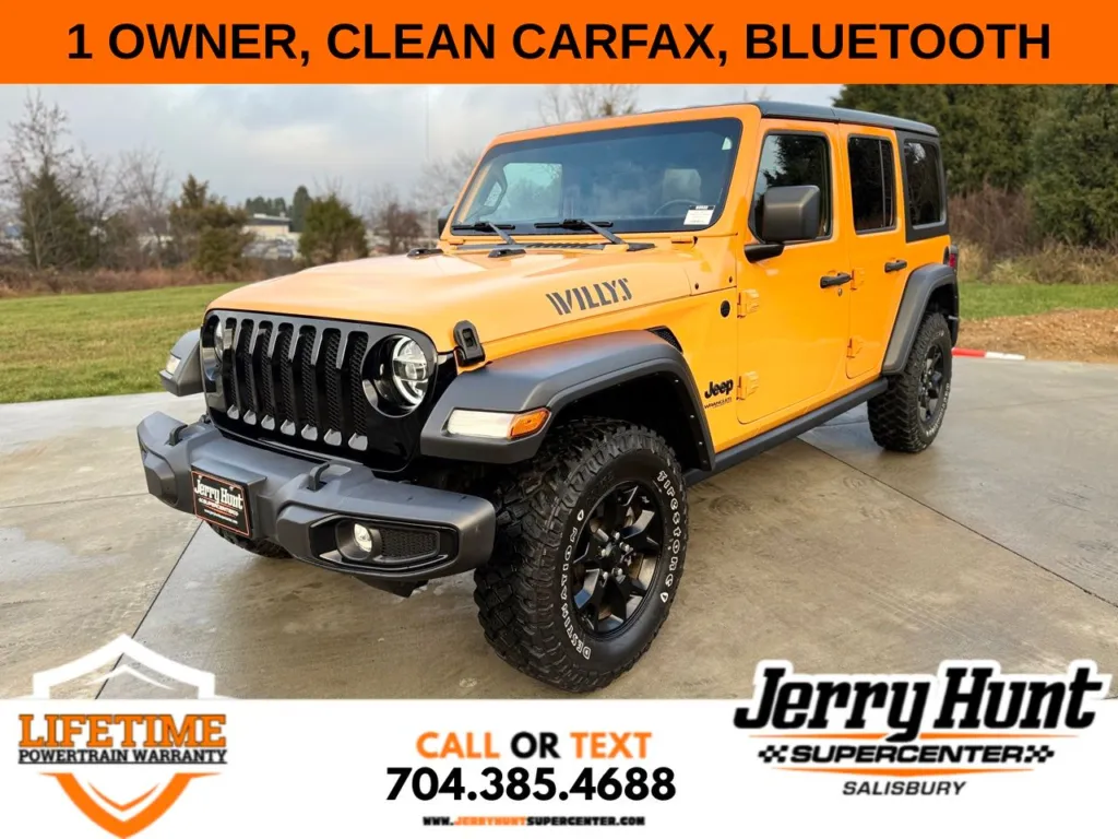 Used 2021 Jeep Wrangler Unlimited Willys for sale in Salisbury, NC at ...