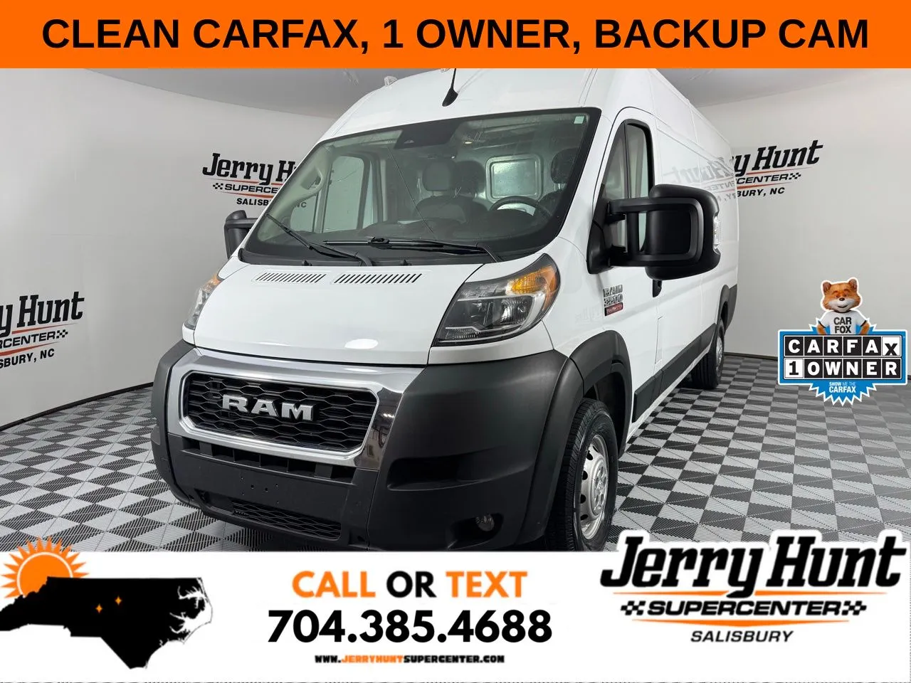 Used 2022 Ram ProMaster 3500 High Roof for sale in Salisbury, NC at ...