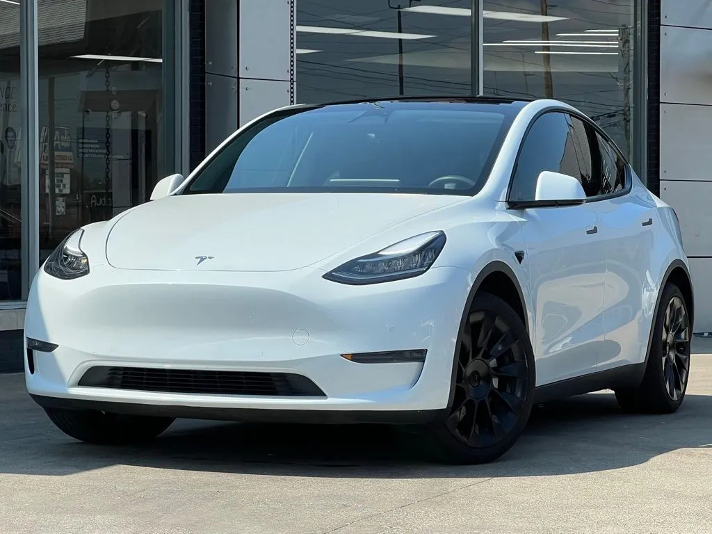 Tesla model y long range used store