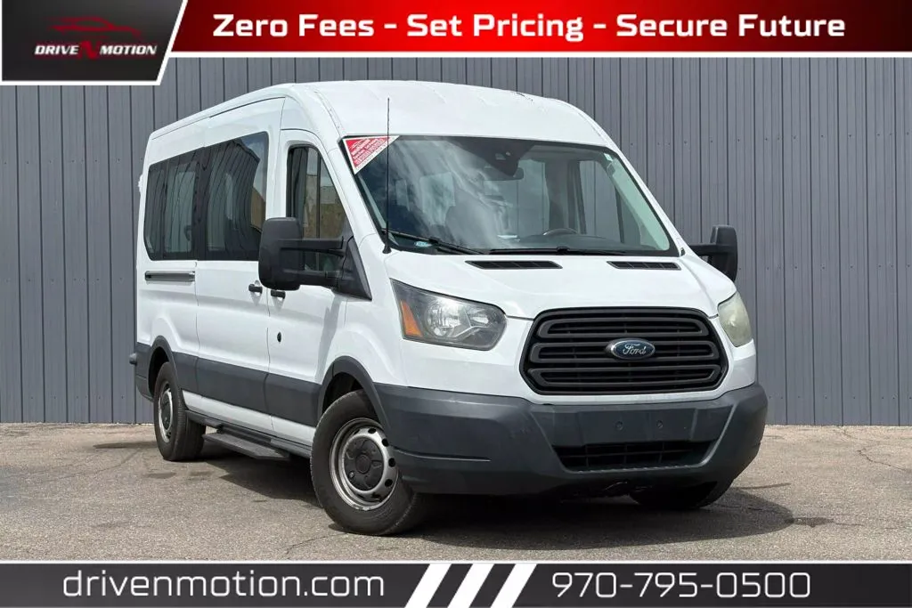 Used 2016 Ford Transit 350 Wagon XL w/Medium Roof w/Sliding Side Door ...