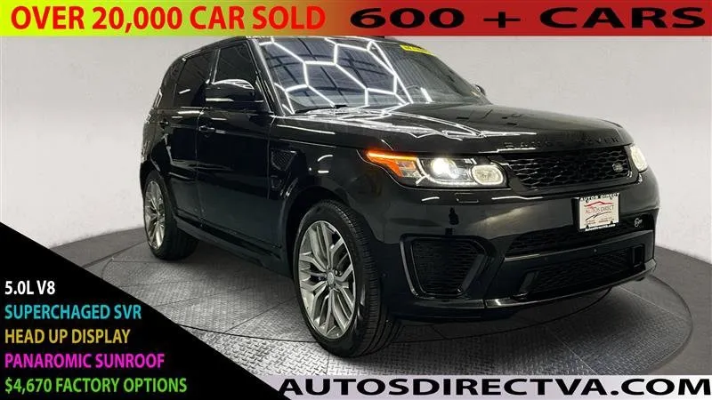 Used 2017 Land Rover Range Rover Sport 5.0L V8 Supercharged SVR for ...