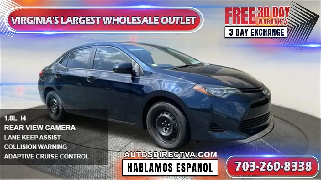 Used 2019 Toyota Corolla LE for sale in Manassas, VA at Autos Direct ...