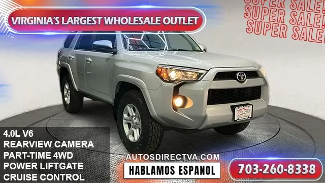 Used 2019 Toyota 4Runner SR5 for sale in Manassas, VA at Autos Direct ...
