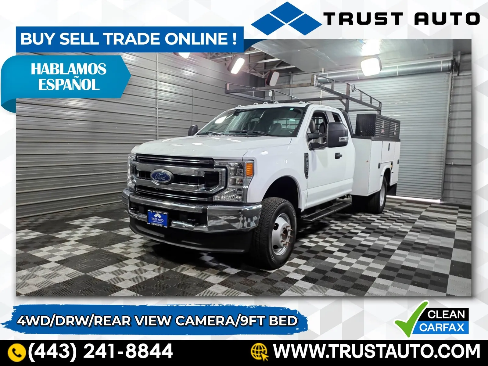 Used 2022 Ford Super Duty F-350 DRW XL 4WD Super Cab 9FT Bed Dually ...