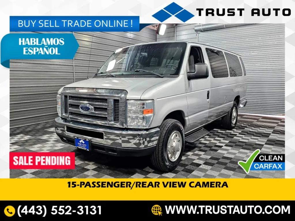 Used 2014 Ford Econoline E-350 15-Passenger Super Duty XLT Extended ...