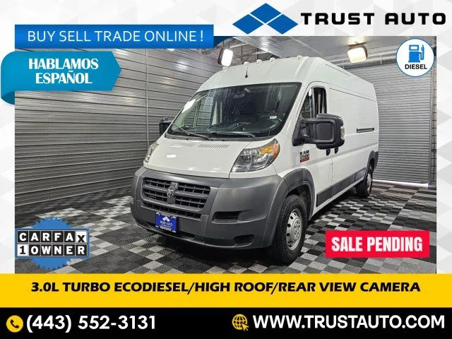 Used 2015 Ram ProMaster 2500 Cargo 159''WB High Roof Turbo EcoDiesel ...