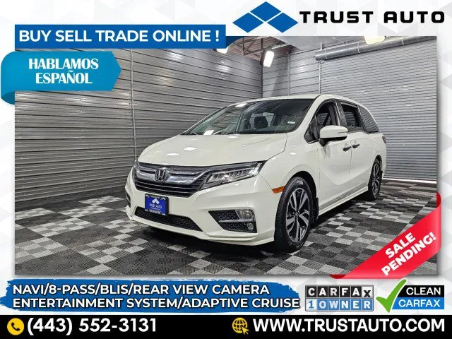 Used 2018 Honda Odyssey Elite 8-Passenger Minivan/Van w/Entertainment ...