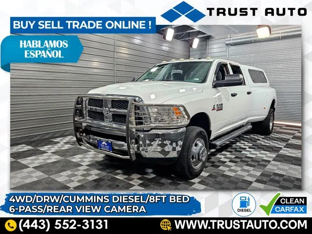 Used 2017 Ram 3500 DRW Tradesman 4WD Crew Cab Dually 8FT Bed Cummins ...