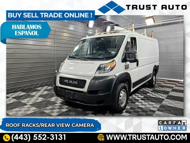 Used 2020 Ram ProMaster 1500 Cargo 136'' WB Low Roof Minivan/Van w/Roof ...