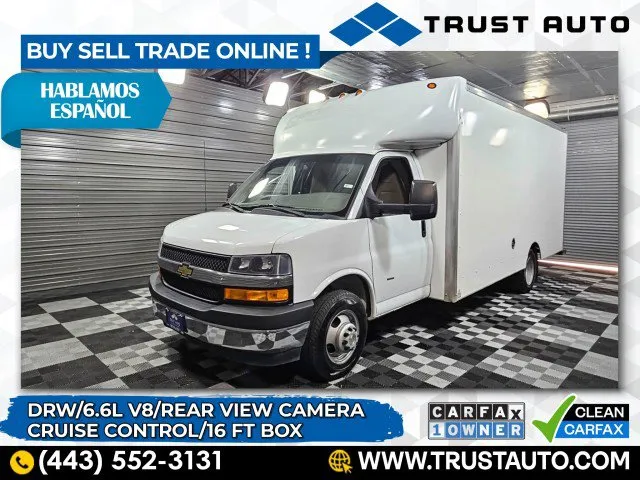 Used 2021 Chevrolet Express 3500 Cutaway DRW 177''WB Dually 16FT Box ...