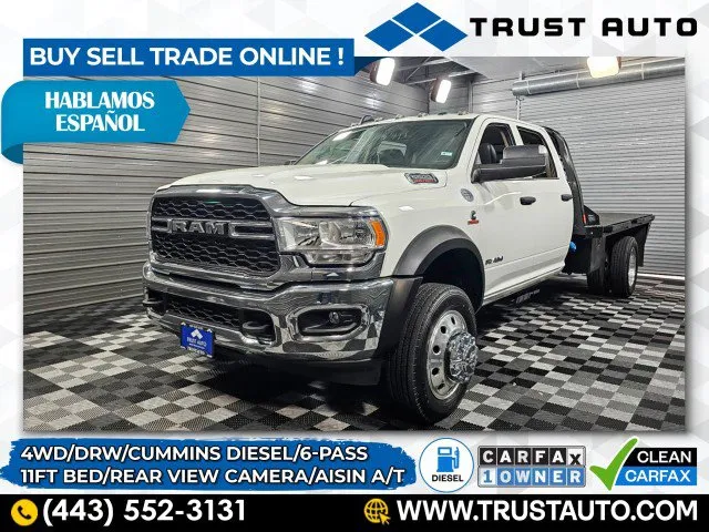 Used 2019 Ram 5500 Chassis Flatbed Tradesman 4WD DRW Crew Cab Dually ...