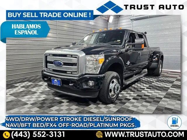 Used 2016 Ford Super Duty F-350 DRW Platinum 4WD Crew Cab Dually 8FT ...