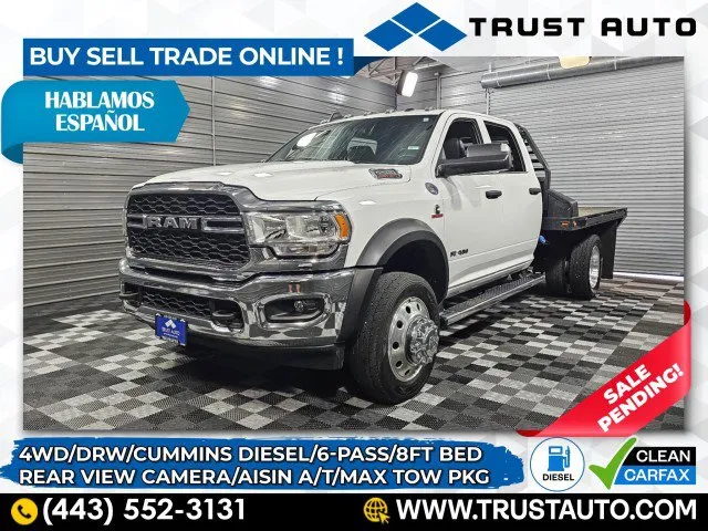 Used 2021 Ram 5500 Chassis Flatbed Tradesman 4WD DRW Crew Cab Dually ...