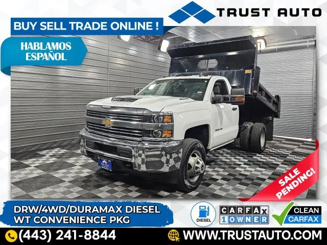 Used 2017 Chevrolet Silverado 3500HD 4WD Regular Cab Dually Duramax ...
