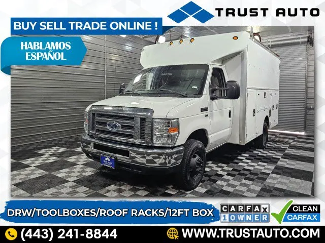 Used 2014 Ford Econoline E-350 Cutaway DRW Super Duty 138''WB 12FT Box ...