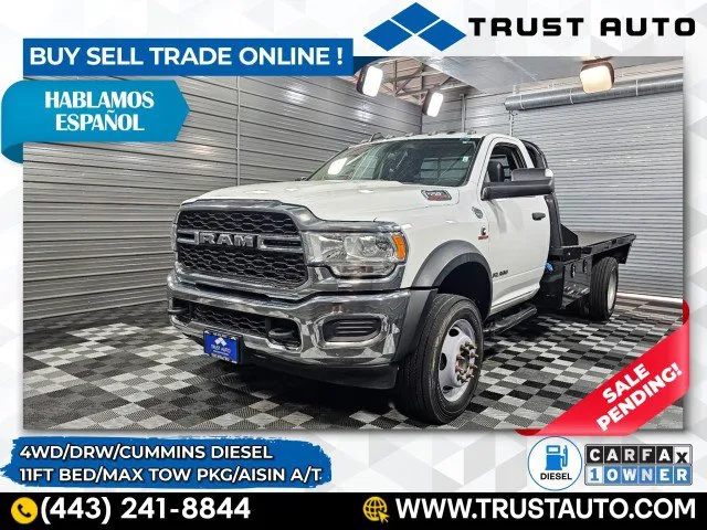 Used 2020 Ram 5500 Chassis Flatbed Tradesman 4WD DRW Regular Cab Dually ...
