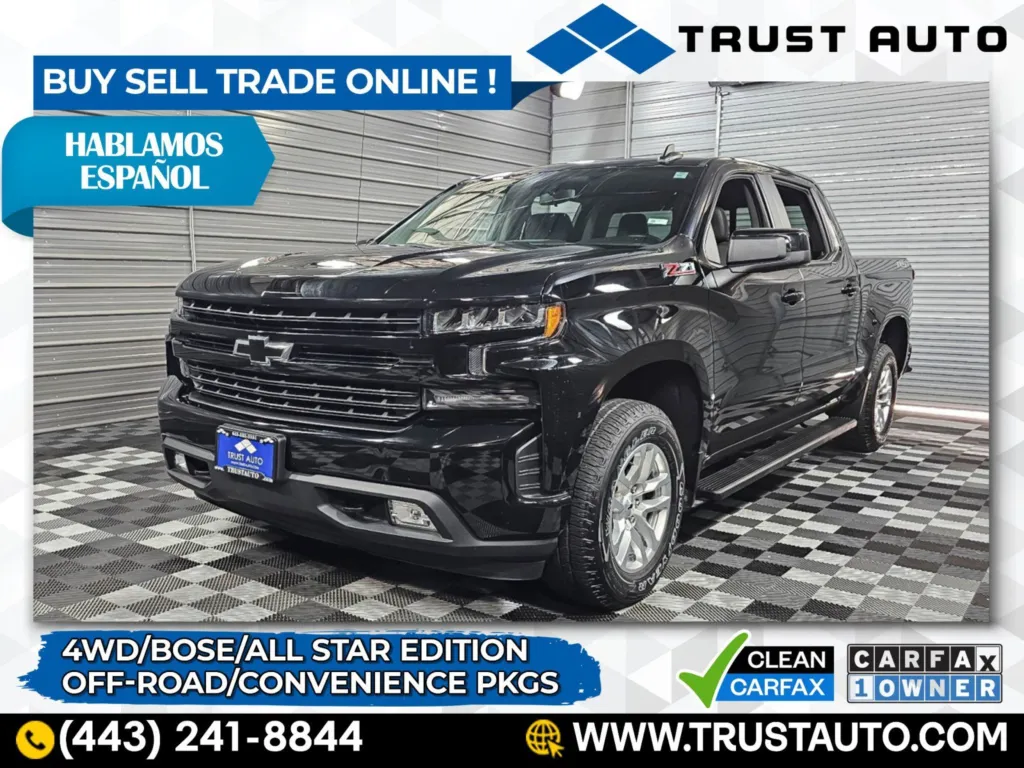 Used 2019 Chevrolet Silverado 1500 RST 4WD Crew Cab 5.3L V8 Pickup ...