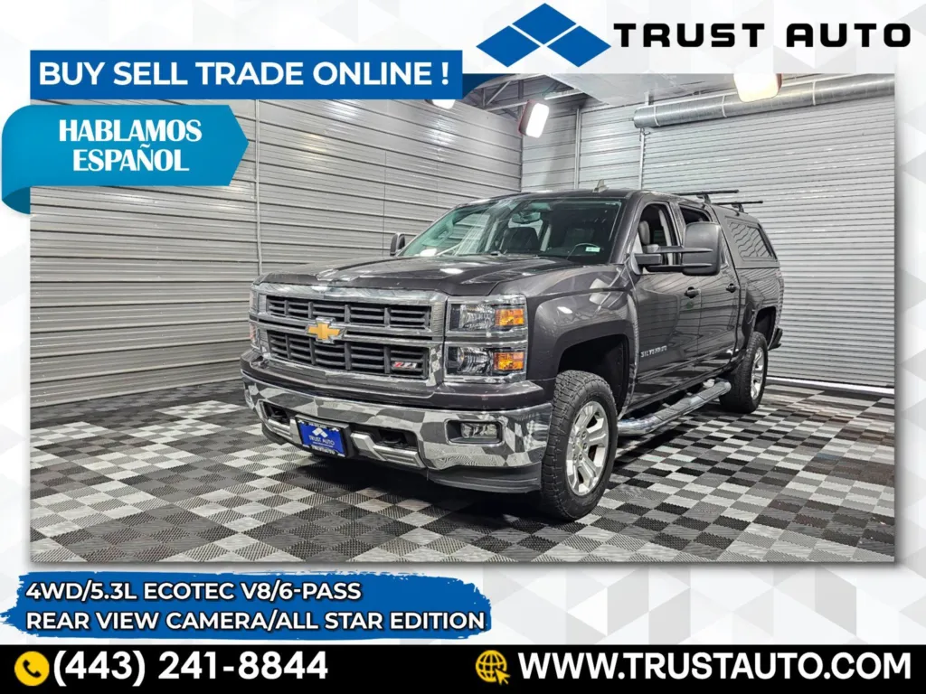 Used 2015 Chevrolet Silverado 1500 LT 4WD Crew Cab 5.3L Ecotec V8 Pickup Truck w/2LT/All Star ...
