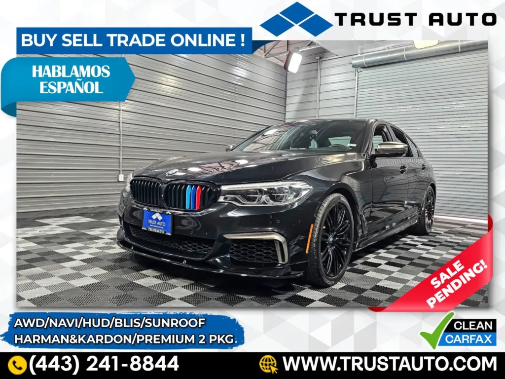 Used 2019 BMW 5 Series M550i xDrive AWD Luxury Sedan w/Premium 2 Pkg ...