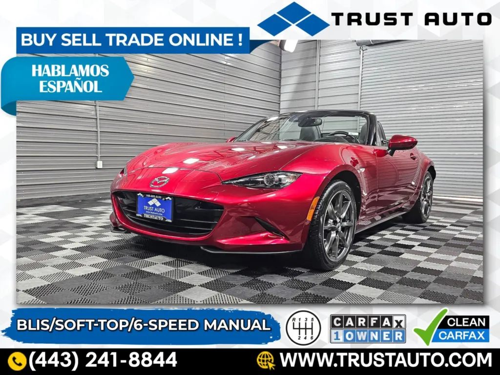 Used 2020 Mazda MX-5 Miata Grand Touring 6-Speed Manual Soft-Top ...