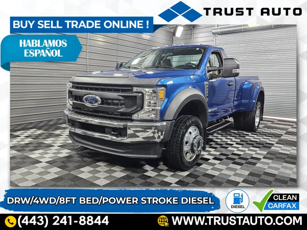 Used 2022 Ford Super Duty F-450 DRW XL 4WD Dually Regular Cab 8FT Bed ...