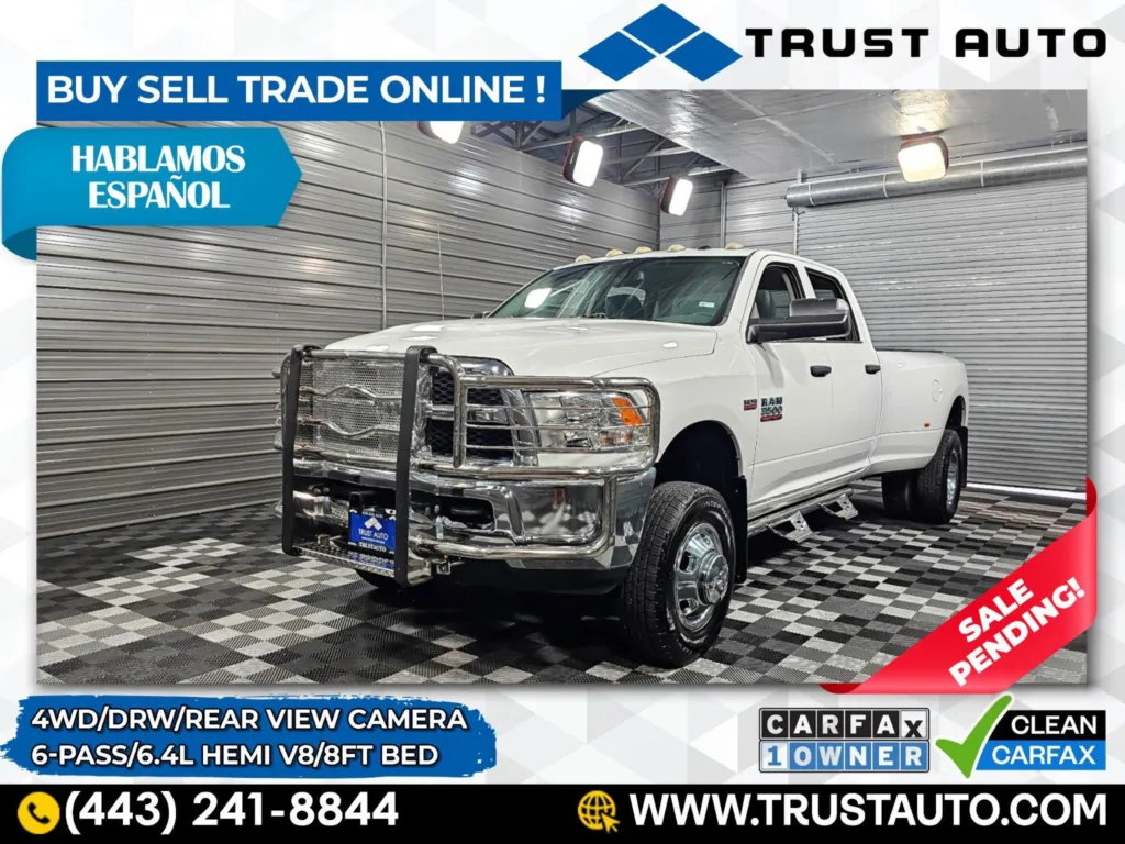 Used 2016 Ram 3500 DRW Tradesman 4WD Crew Cab Dually 8FT Bed Hemi ...
