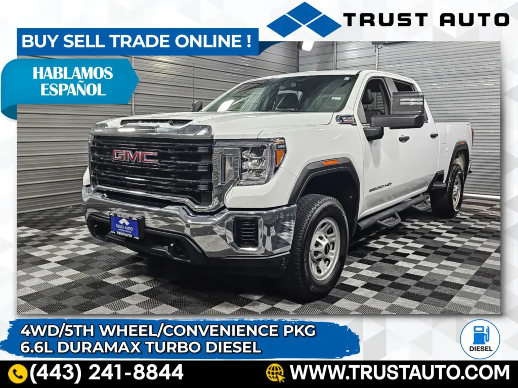 Used 2021 GMC Sierra 3500HD 4WD Crew Cab 1SA Duramax Diesel Pickup ...