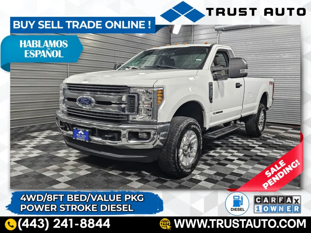 Used 2019 Ford Super Duty F-350 SRW XLT 4WD Regular Cab 8FT Bed Power ...