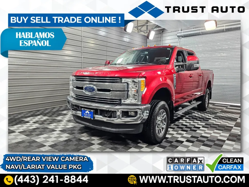 Used 2017 Ford Super Duty F-250 Lariat 4WD Crew Cab 6.2 EFI V8 Pickup ...