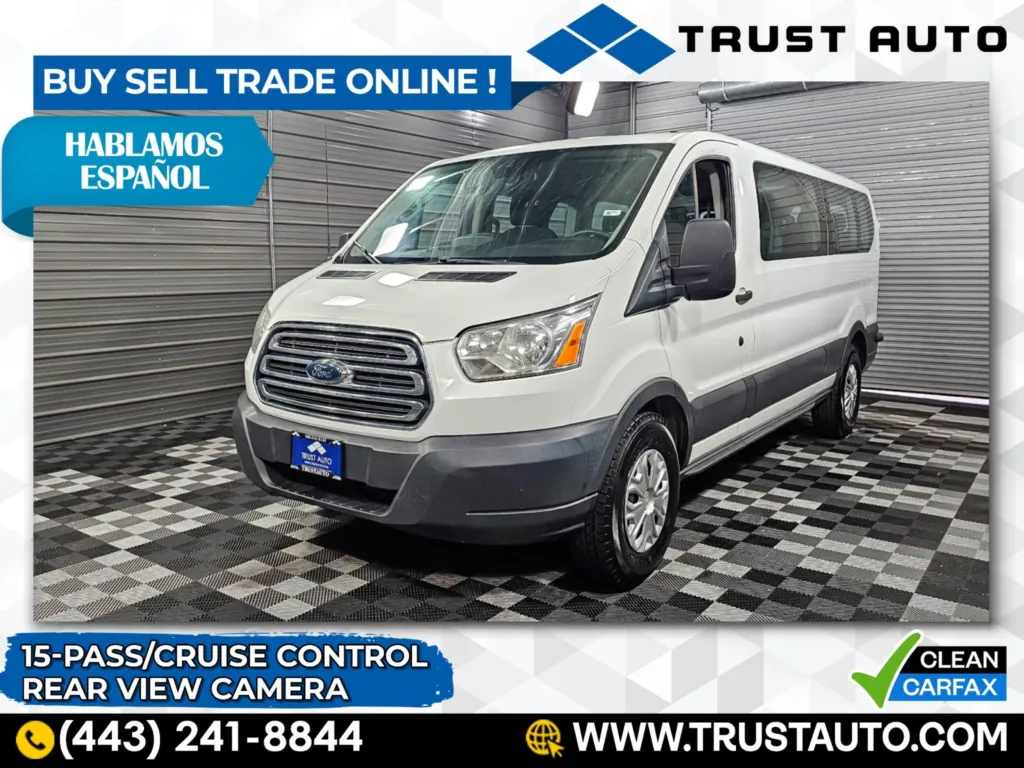 Used 2016 Ford Transit T-350 15-Passenger XLT 148'' Low Roof Minivan ...