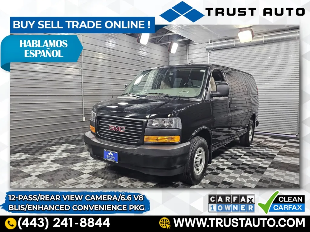 Used 2023 GMC Savana 2500 12-Passenger LS 135''WB 6.6L V8 Minivan/Van w ...