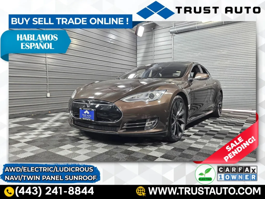 Used 2014 Tesla Model S P85D AWD Dual Motor Electric Luxury Sedan for ...
