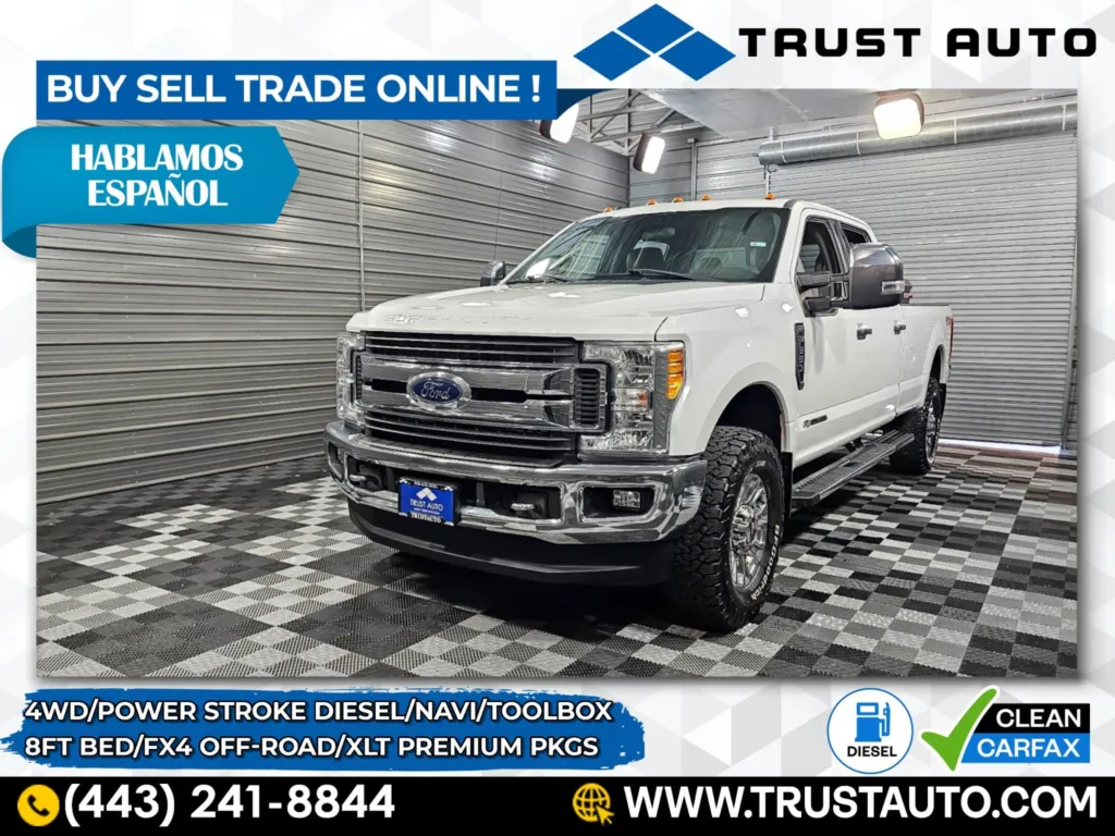 Used 2017 Ford Super Duty F-350 SRW XLT 4WD Crew Cab 8FT Bed Power ...