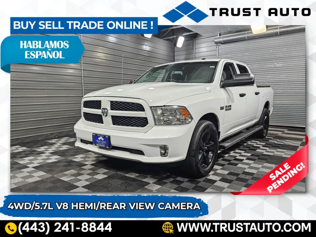 Used 2016 Ram 1500 Express ST 4WD Crew Cab 5.7L Hemi Pickup Truck for ...