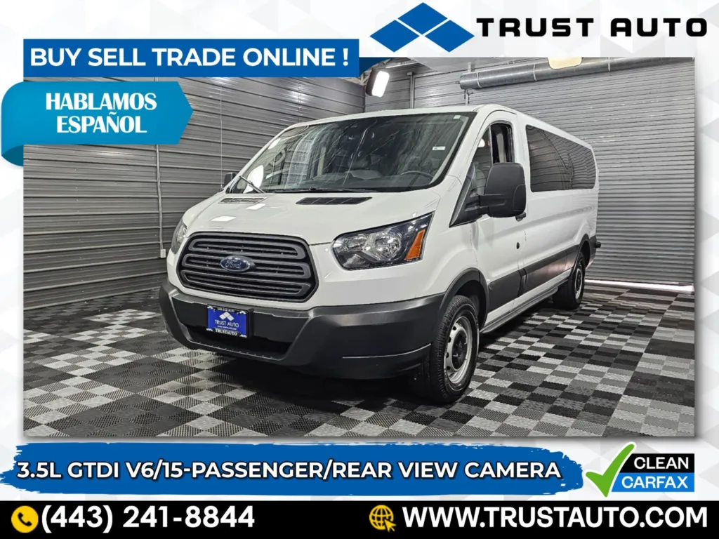 Used 2016 Ford Transit T-350 15-Passenger XL Low Roof Minivan/Van for ...