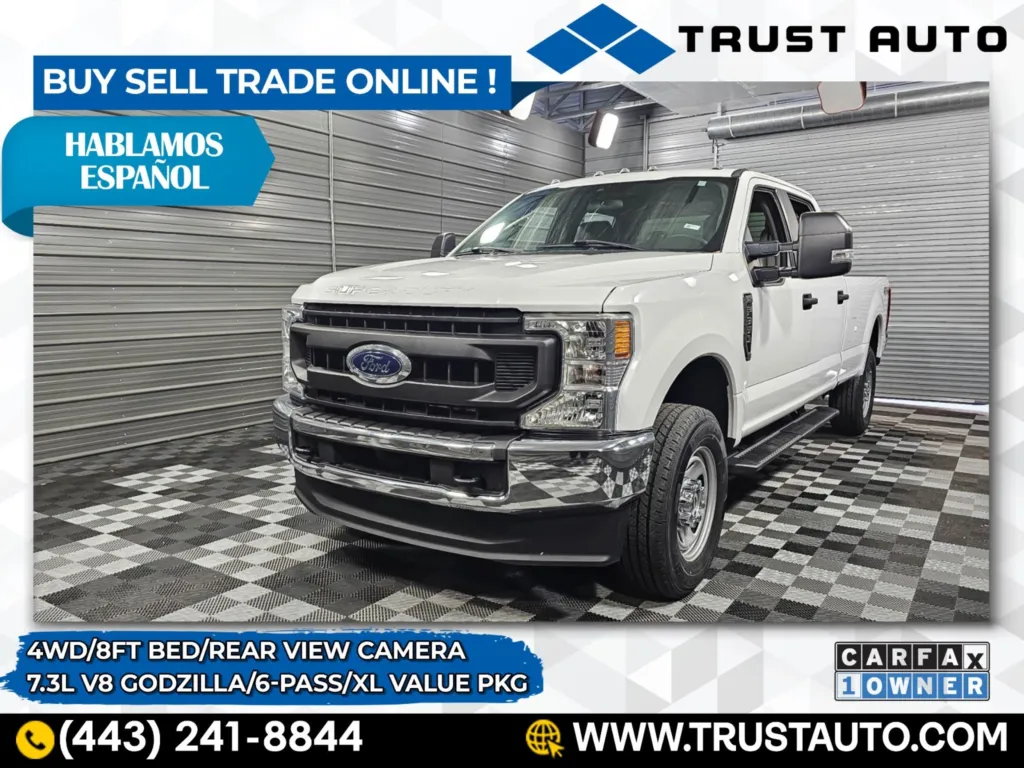 Used 2020 Ford Super Duty F-350 SRW XL 4WD Crew Cab 8FT Bed 7.3L V8 ...