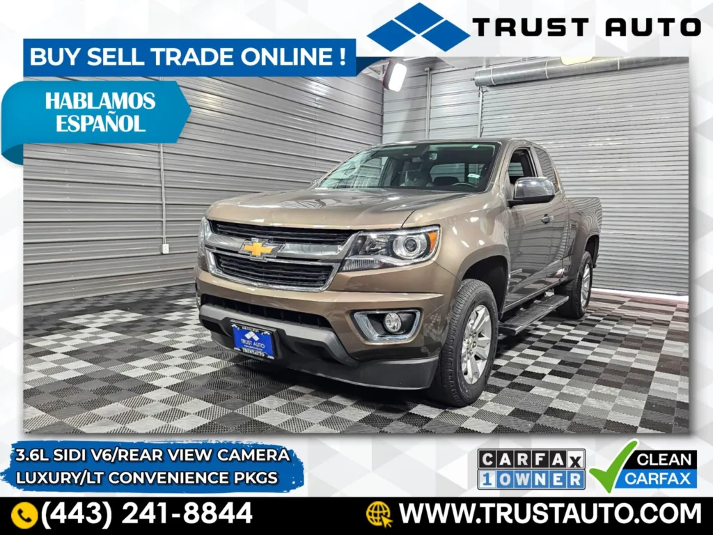 Used 2015 Chevrolet Colorado Lt 2wd Extended Cab 36l V6 Pickup Truck