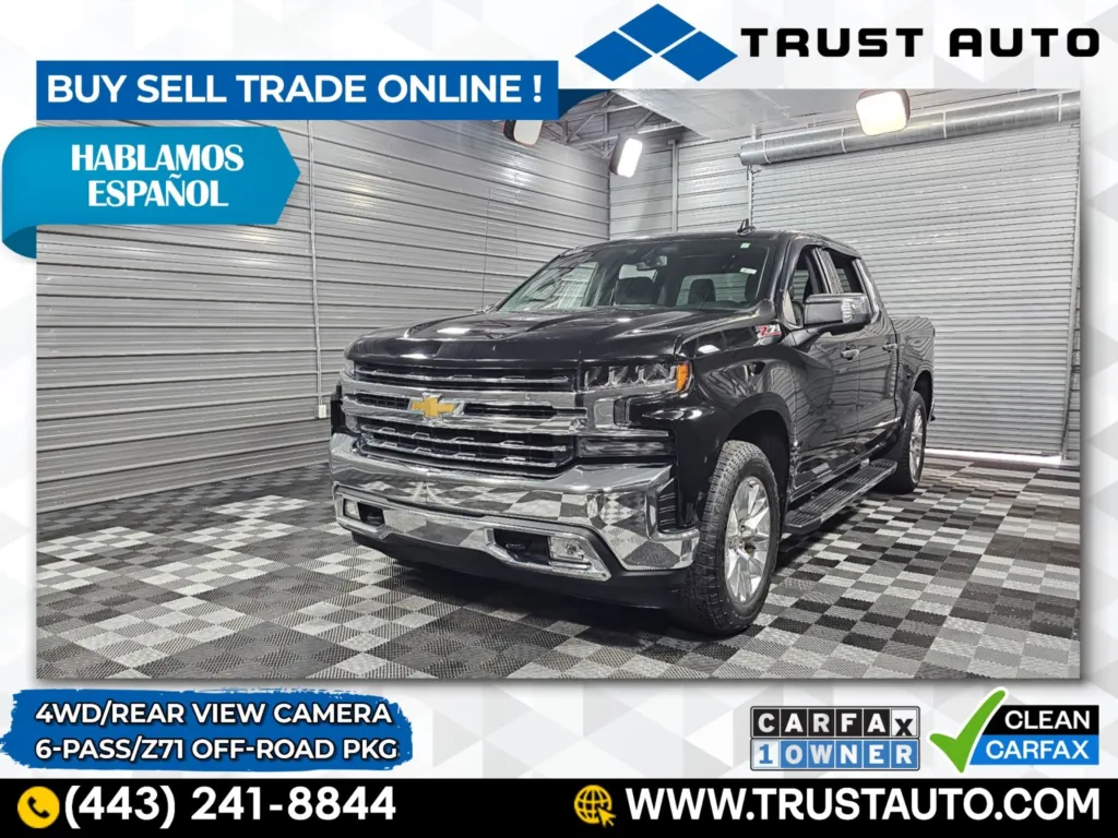 Used 2020 Chevrolet Silverado 1500 LTZ 4WD Crew Cab 5.3L V8 Pickup ...