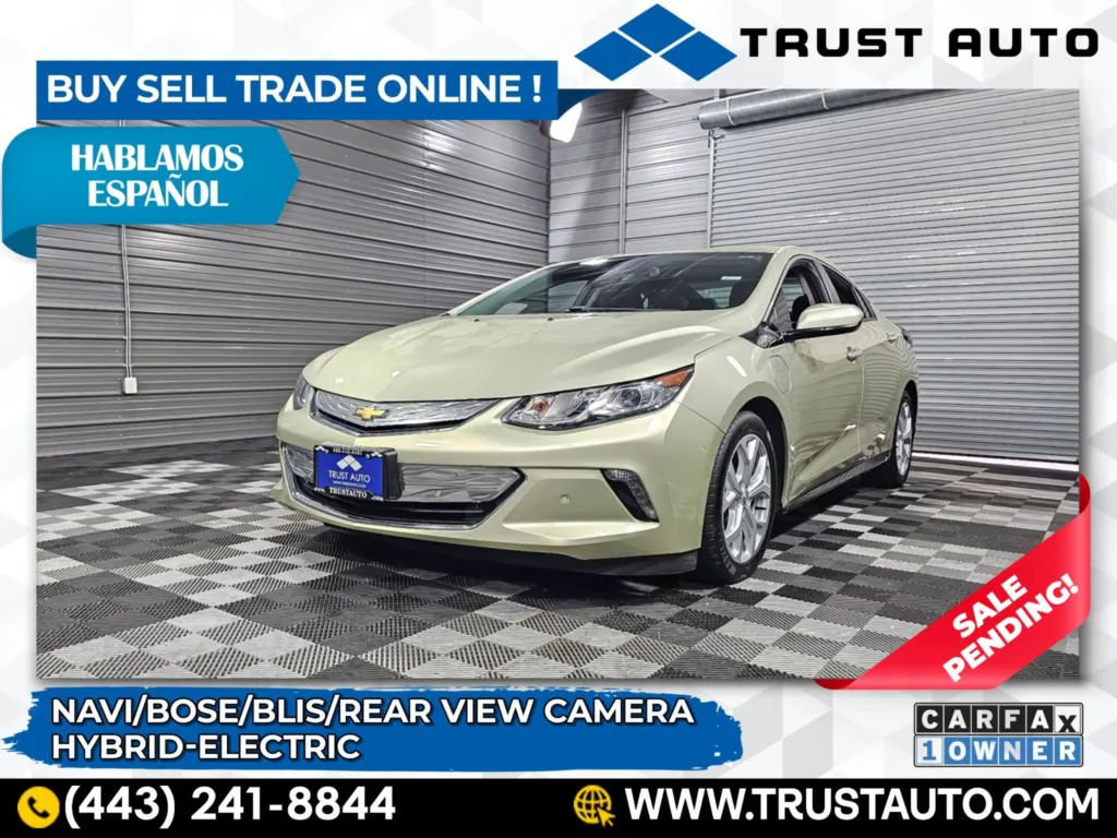 Used 2017 Chevrolet Volt Premier Hybrid-Electric Hatchback for sale in ...
