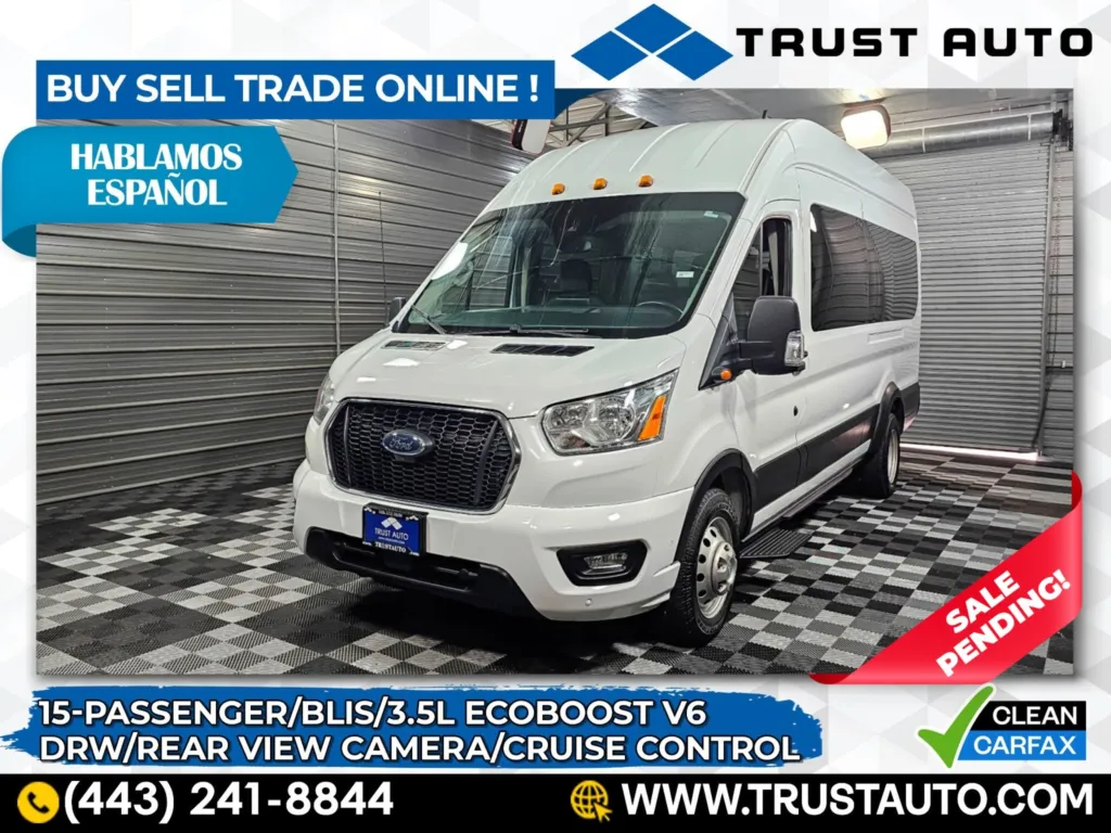 Used 2021 Ford Transit T-350 HD 15-Passenger XLT DRW 148'' High Roof ...