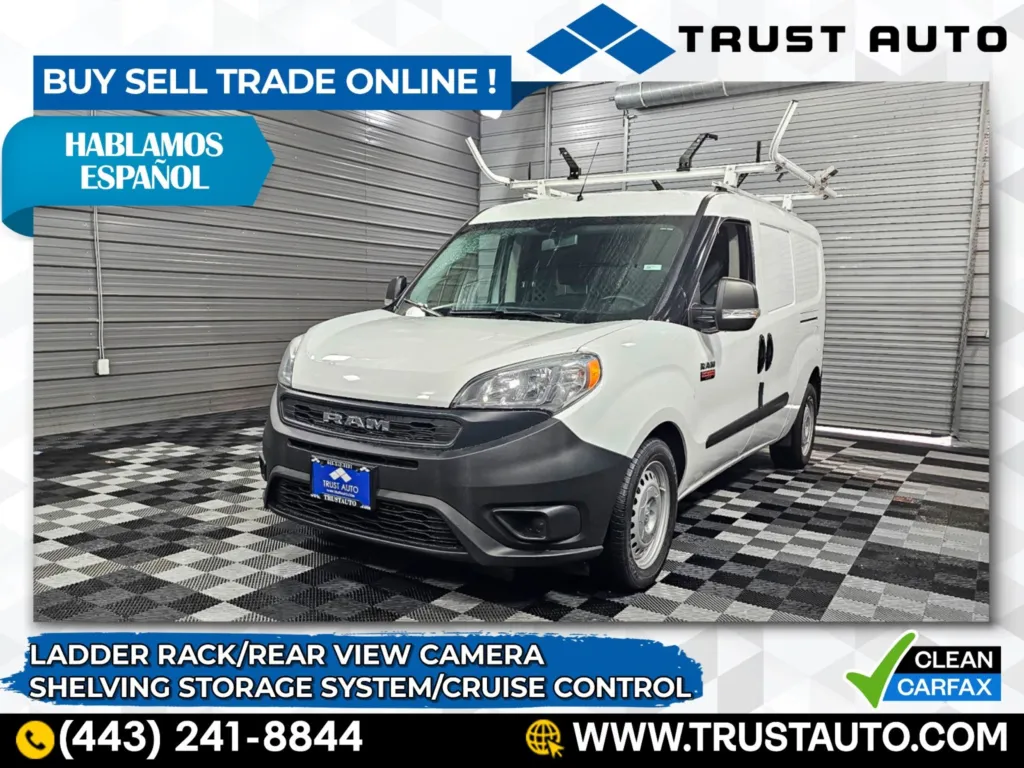 Used 2020 Ram ProMaster City Cargo Tradesman Minivan/Van w/Ladder Rack ...