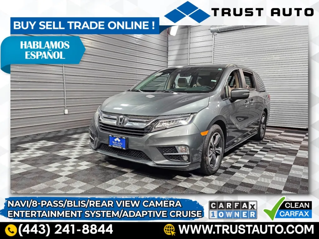 Used 2018 Honda Odyssey 8-Passenger Touring Minivan/Van w/Rear ...