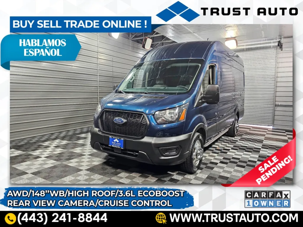 Used 2021 Ford Transit T-250 Cargo 148'' WB High Roof AWD 3.5L Ecoboost ...