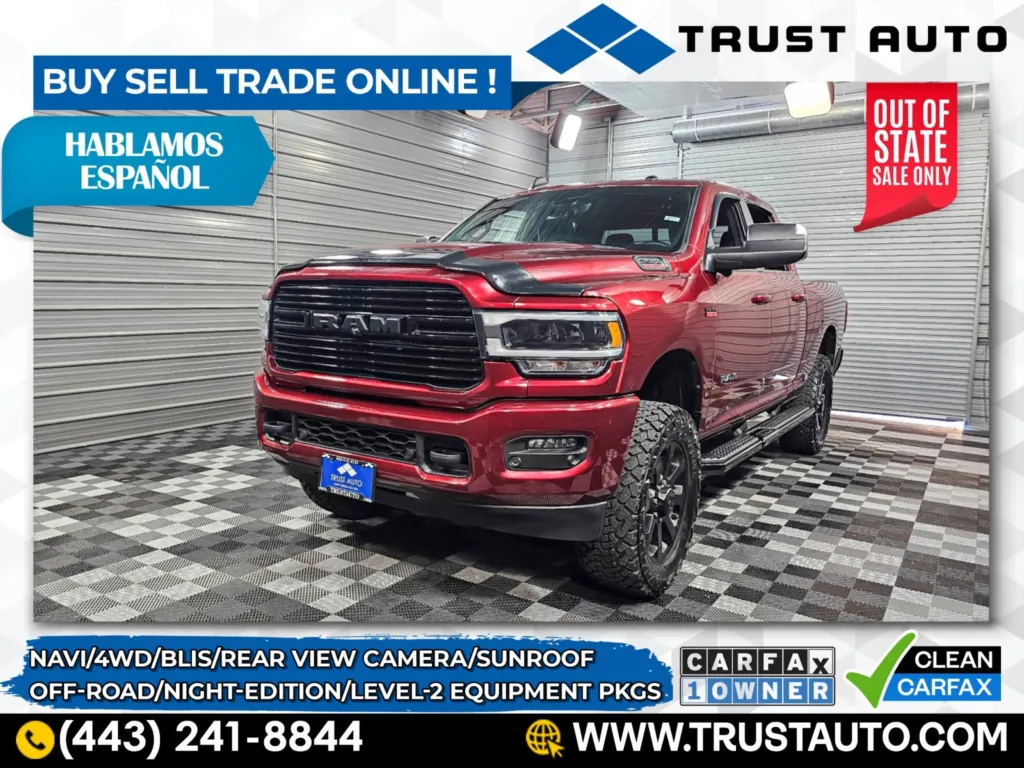 Used 2020 Ram 2500 Big Horn 4WD Crew Cab Hemi Pickup Truck w/Night ...