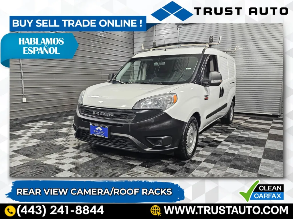 Used 2021 Ram ProMaster City Cargo Tradesman Minivan/Van w/Roof Racks ...