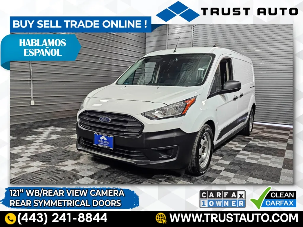 Used 2022 Ford Transit Connect Cargo XL 121'' LWB Minivan/Van w/Rear ...