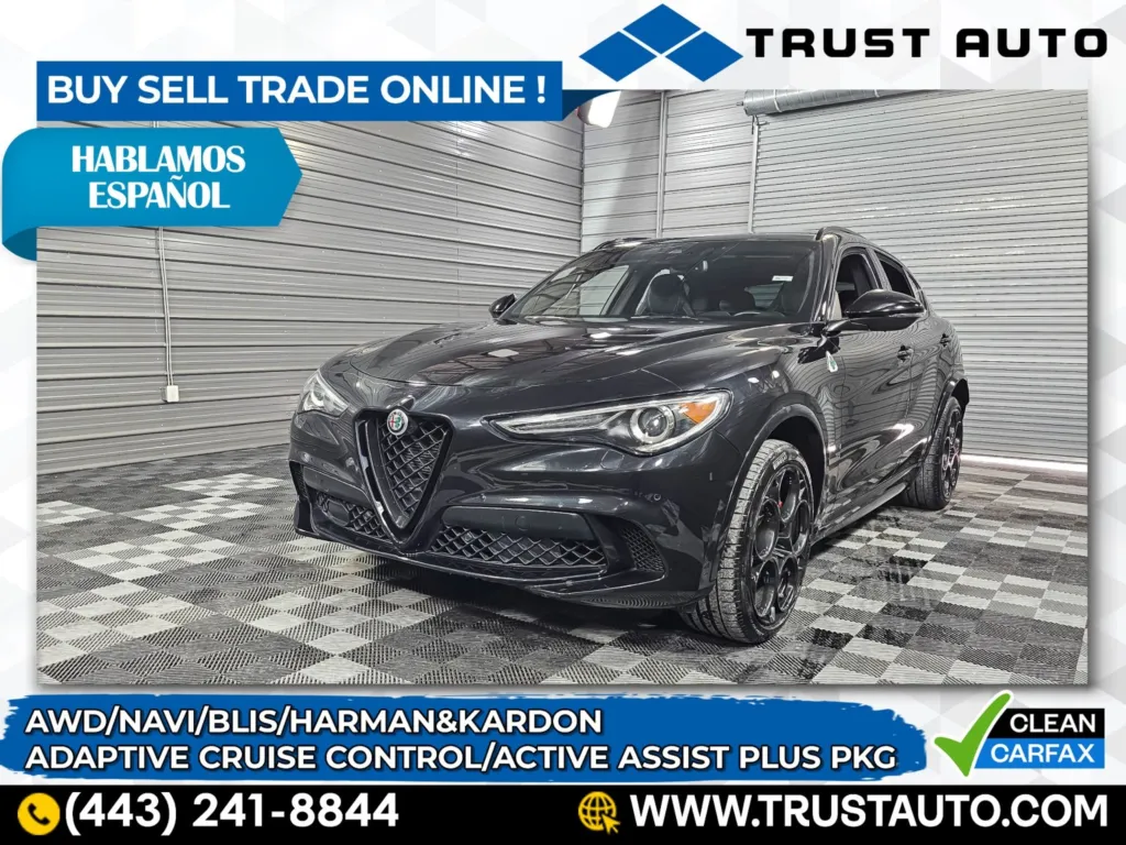 Used 2022 Alfa Romeo Stelvio Quadrifoglio AWD Luxury SUV w/Active ...
