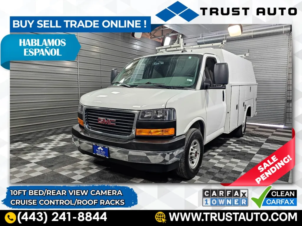 Used 2020 GMC Savana 3500 Cutaway Commercial 139''WB 10FT Box ...