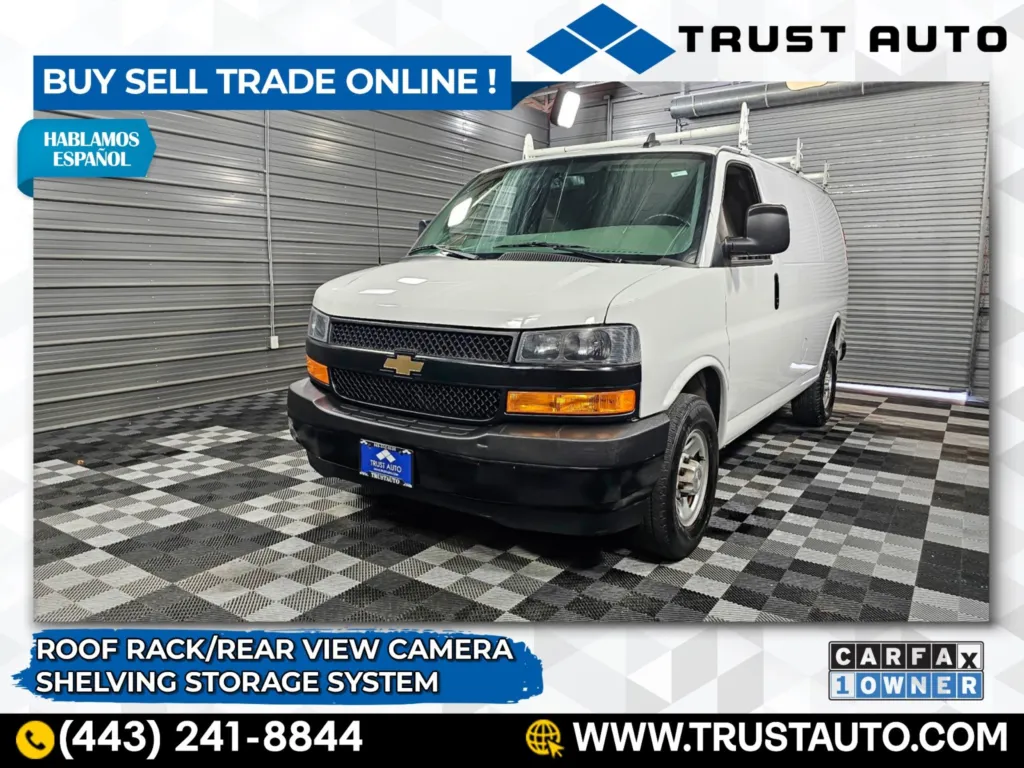 Used 2018 Chevrolet Express 2500 Cargo 135'' WB Minivan/Van w/Roof Rack ...