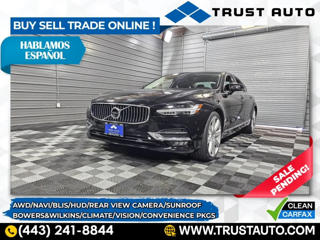 Used 2017 Volvo S90 T6 Inscription AWD Luxury Sedan w/Vision/Climate ...